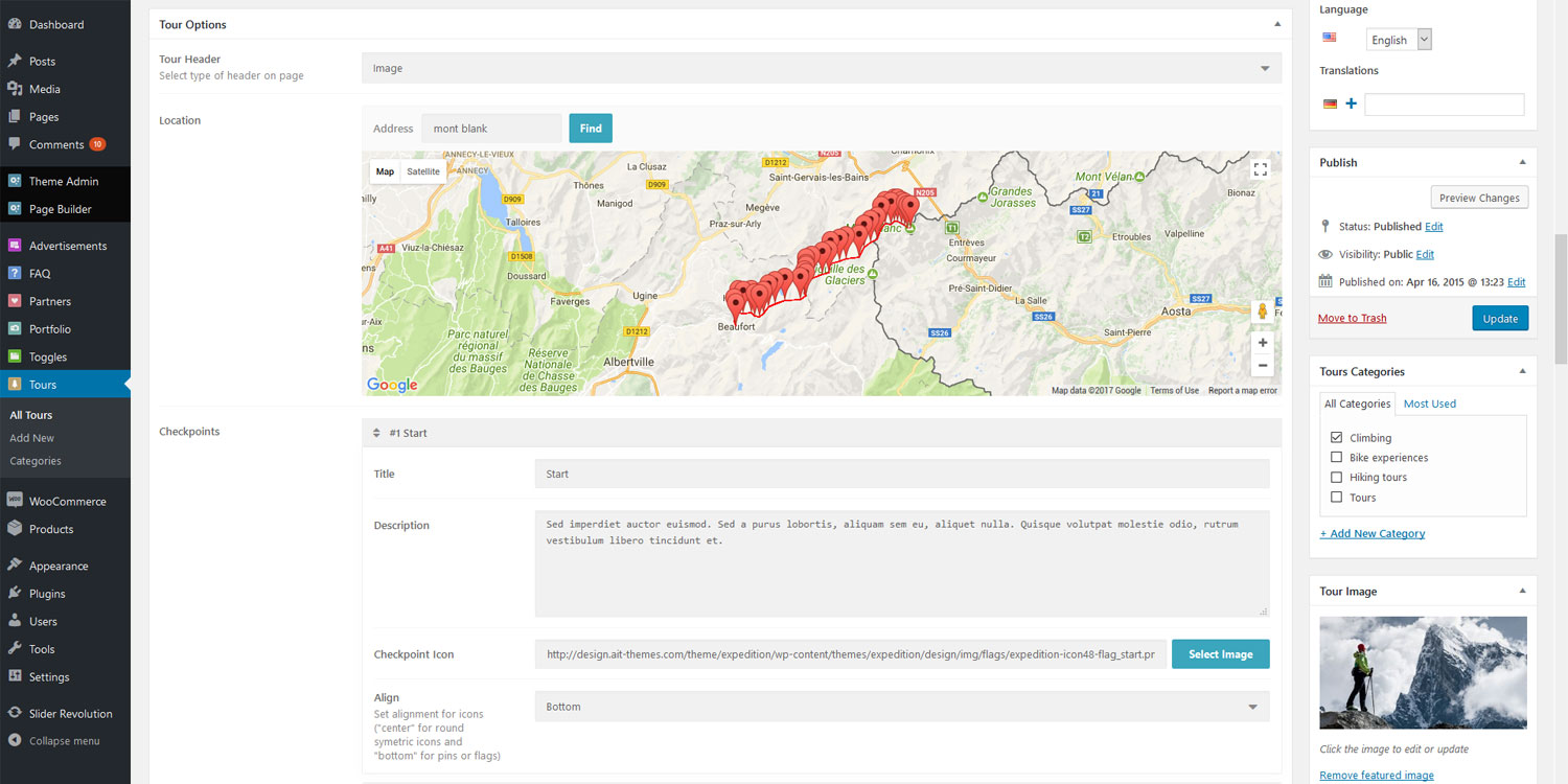 Looking for the best WordPress travel theme? Expedition extends your ...