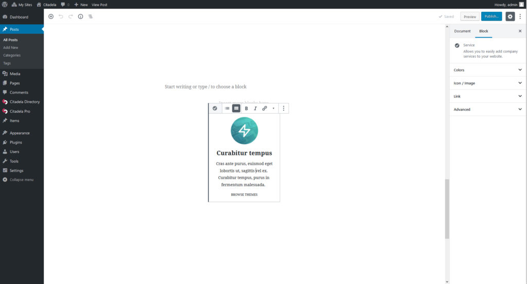Highlight your services using Service block – AitThemes Custom block ...