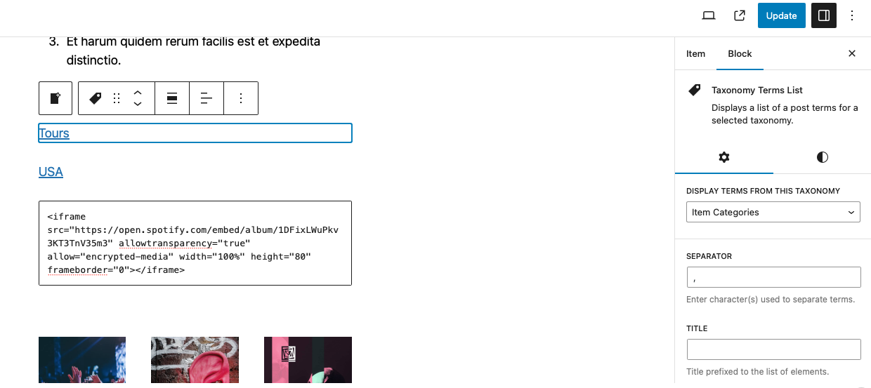 How to add location and category on Item Detail Page • AitThemes